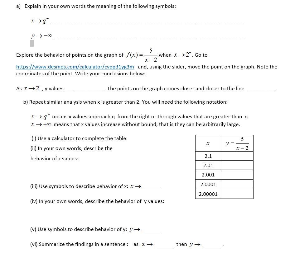Solved a) Explain in your own words the meaning of the | Chegg.com