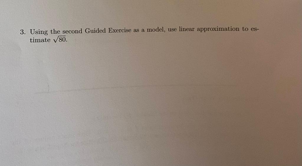 Solved 3 Using The Second Guided Exercise As A Model Use
