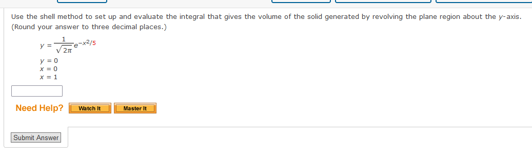 Solved Use the shell method to set up and evaluate the | Chegg.com