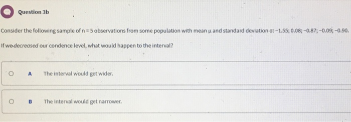 Solved Question1 Consider the following sample of n-5 | Chegg.com Solved Question1 Consider the following sample of n-5 | Chegg.com