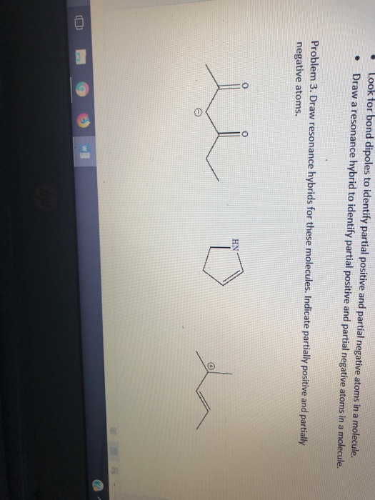 Solved Look for bond dipoles to identify partial positive | Chegg.com