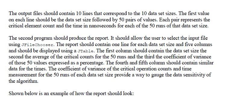 Solved The first project involves benchmarking the behavior | Chegg.com