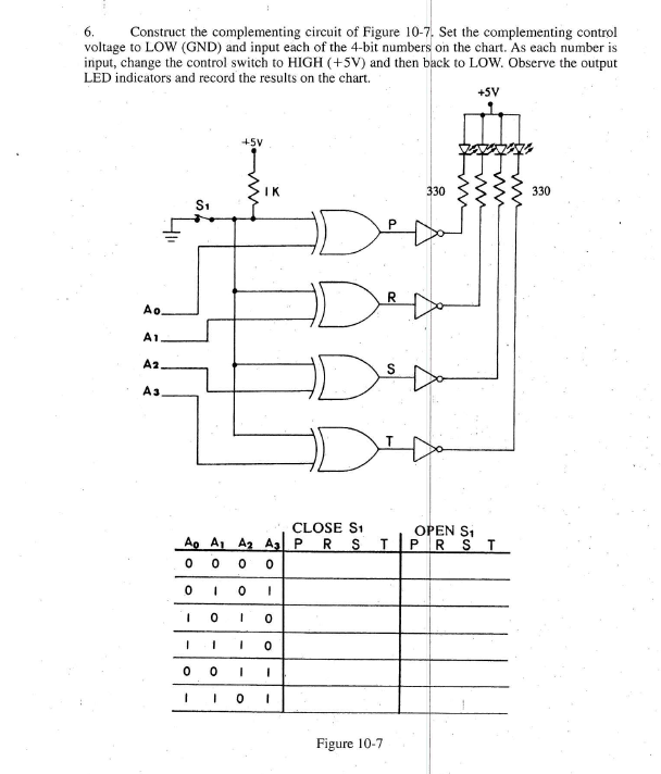 Solved 6. Construct the complementing circuit of Figure | Chegg.com