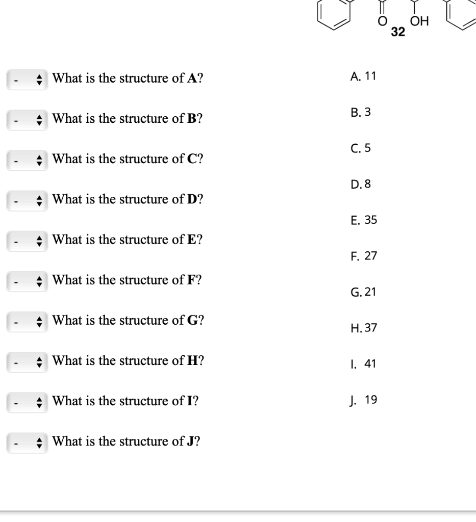 Solved Choose the correct structure for each of the missing | Chegg.com