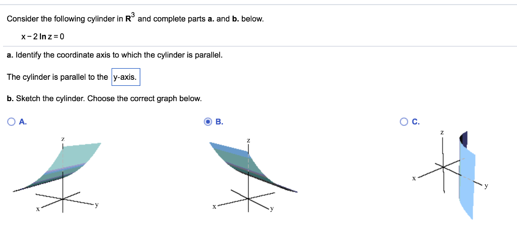 Solved Consider the following cylinder in R and complete | Chegg.com