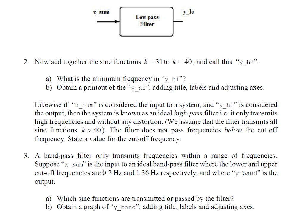 Solved hello, please could you help on problems 2 and 3? | Chegg.com