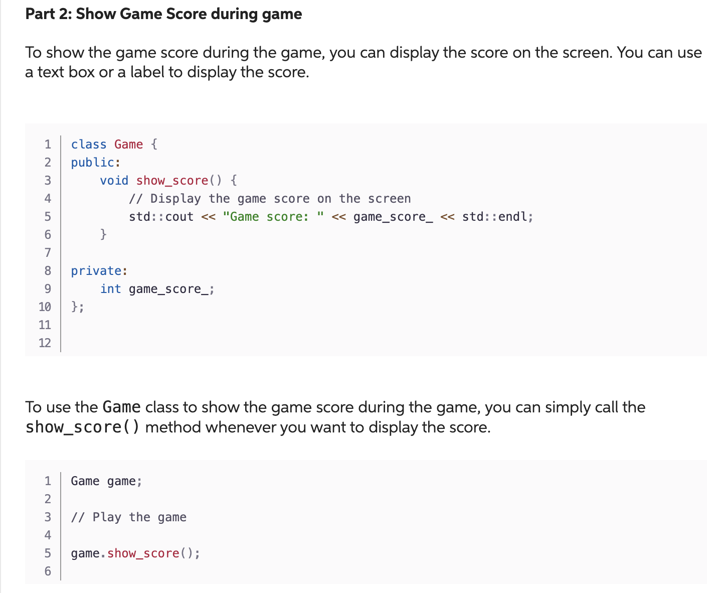Solved please give me the full code adding all those new | Chegg.com