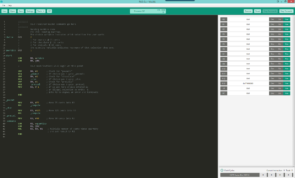 Solved ARM Assembly - You are given some code in PA3-2.s | Chegg.com
