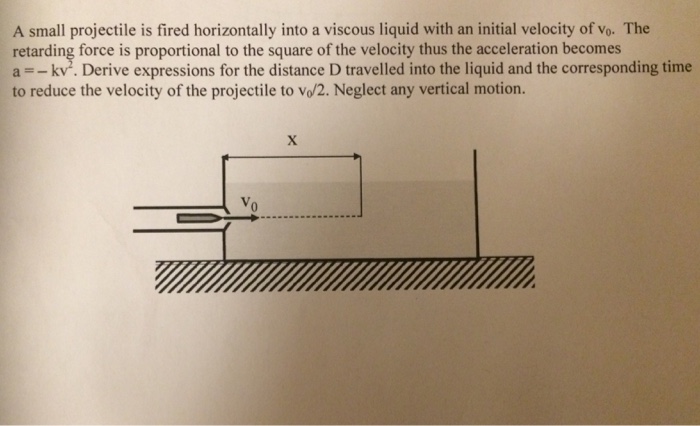 Solved A small projectile is fired horizontally into a | Chegg.com