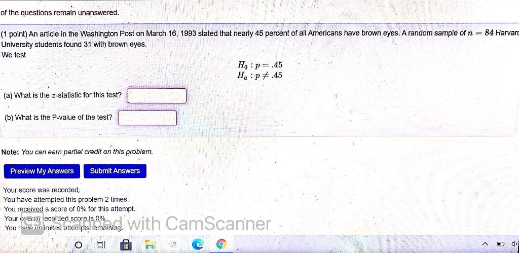 Solved Identify the parameter of interest (in words) for | Chegg.com ...