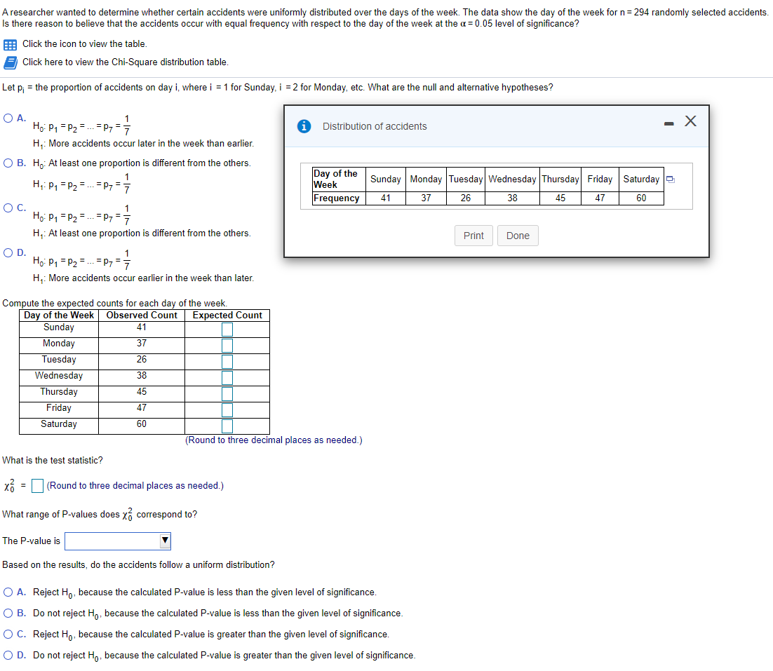 Solved drop down menu: between 0.01 and .025 , greater than | Chegg.com
