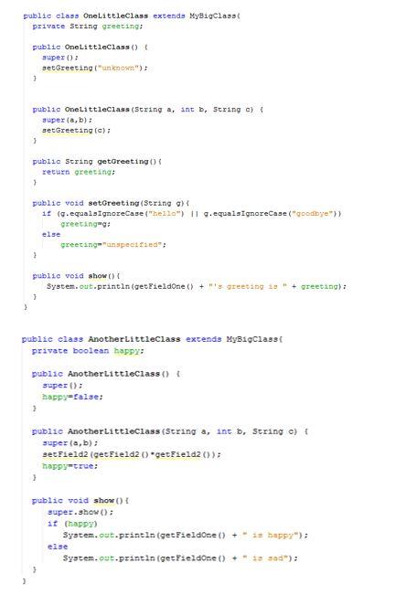 Inheritance and Polymorphism Exercise Consider the | Chegg.com