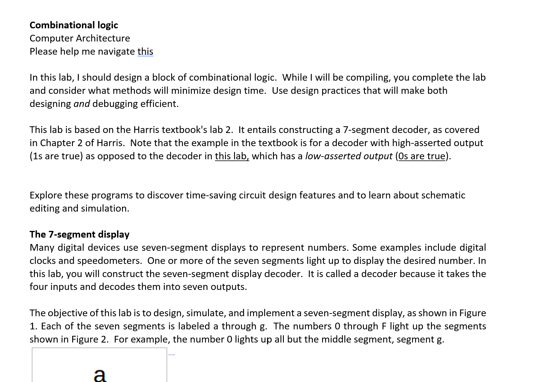 Solved Combinational logic Computer Architecture Please help | Chegg.com