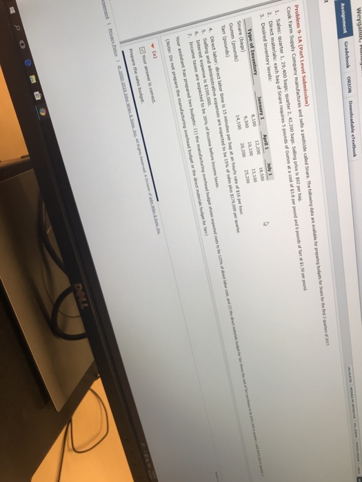 Solved Problem 9-1A (Part Level Submission) Cook Farm Supply | Chegg.com