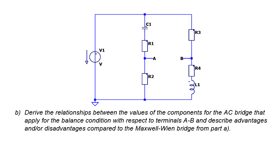 Solved b) ﻿Derive the relationships between the values of | Chegg.com
