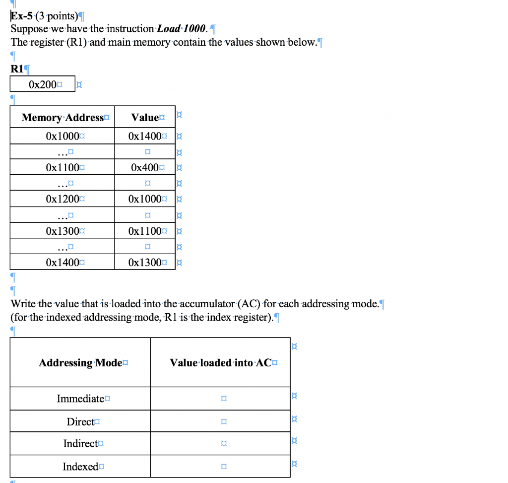 Solved Ex-5 (3 points) Suppose we have the instruction Load | Chegg.com
