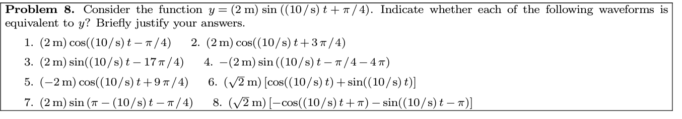 Solved Problem 8. Consider the function y=(2 | Chegg.com