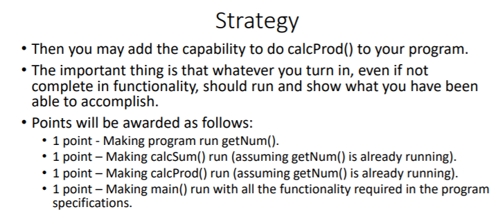 Solved Program Specifications • Carefully read the entire | Chegg.com