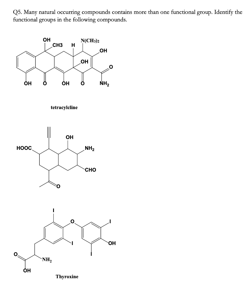 Solved Q5. Many natural occurring compounds contains more | Chegg.com