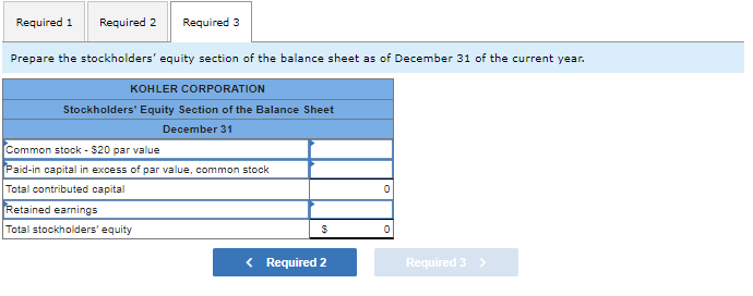 Solved Kohler Corporatlon reports the following components | Chegg.com