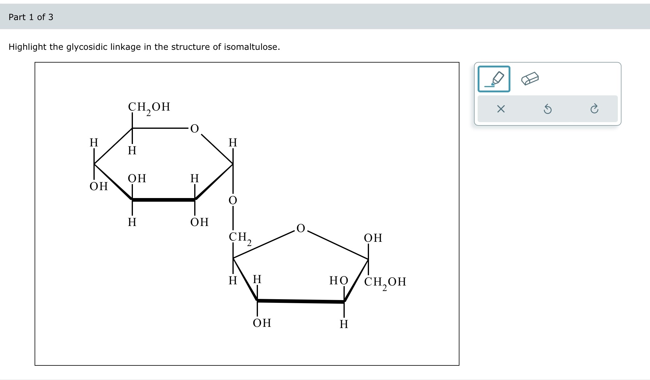 Solved Consider the disaccharide isomaltulose. Highlight | Chegg.com