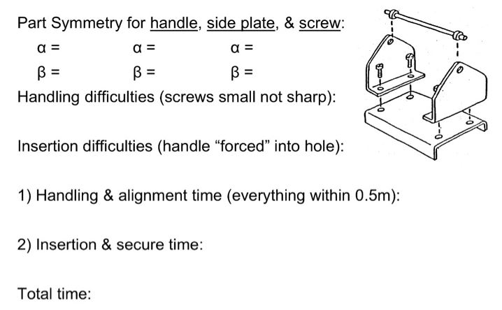Solved Part Symmetry for handle, side plate, & screw: | Chegg.com