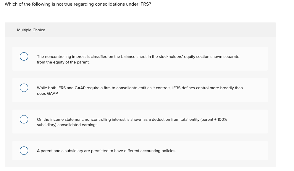 Which of the following is not true regarding | Chegg.com