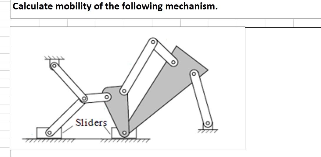 Solved Calculate mobility of the following mechanism. | Chegg.com