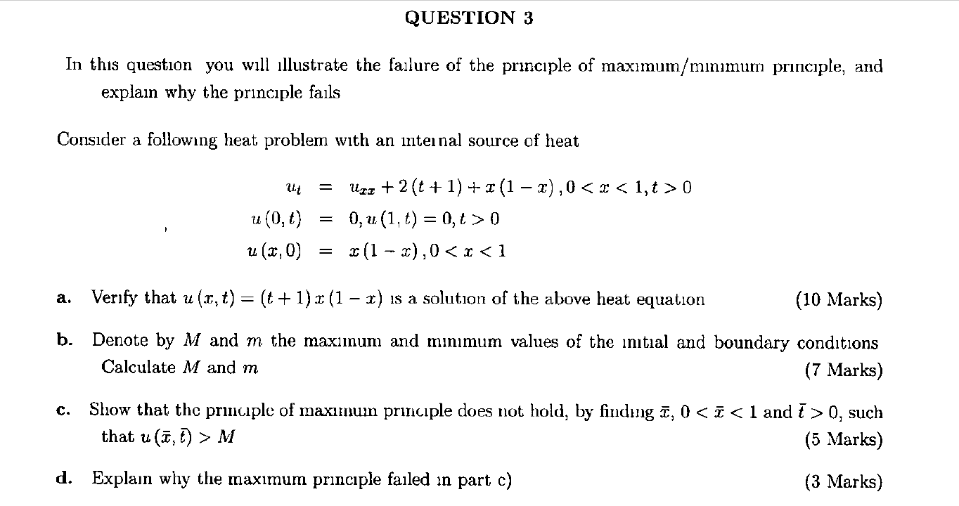 Solved QUESTION 3 In this question you will illustrate the | Chegg.com