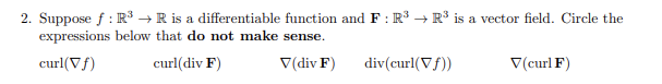 Solved 2. Suppose f:R3→R is a differentiable function and | Chegg.com