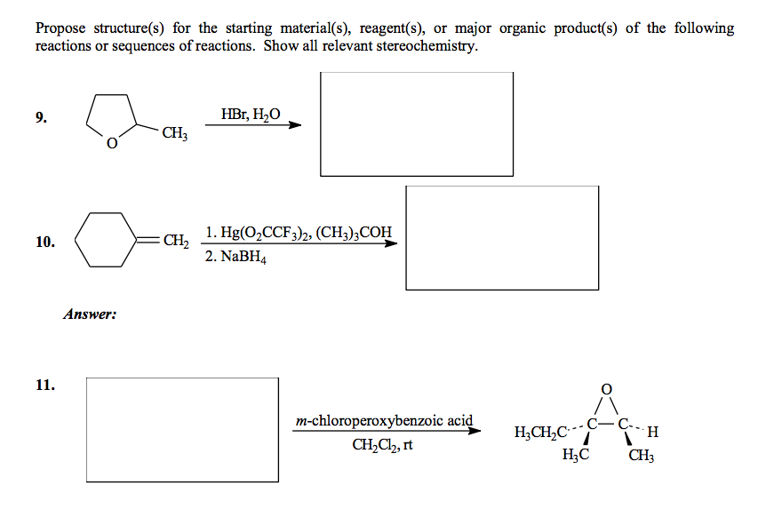 Solved Propose structure(s) for the starting material(s), | Chegg.com