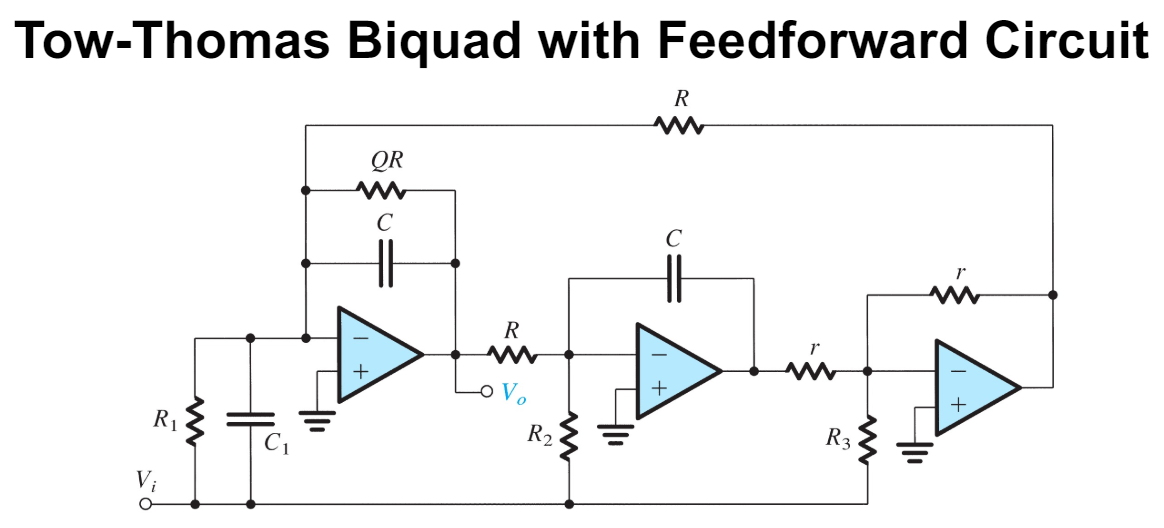 Can you just design (draw) ﻿a low-pass Tow-Thomas | Chegg.com