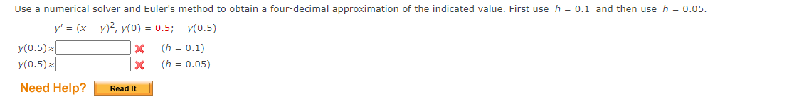 Solved Use a numerical solver and Euler's method to obtain a | Chegg.com