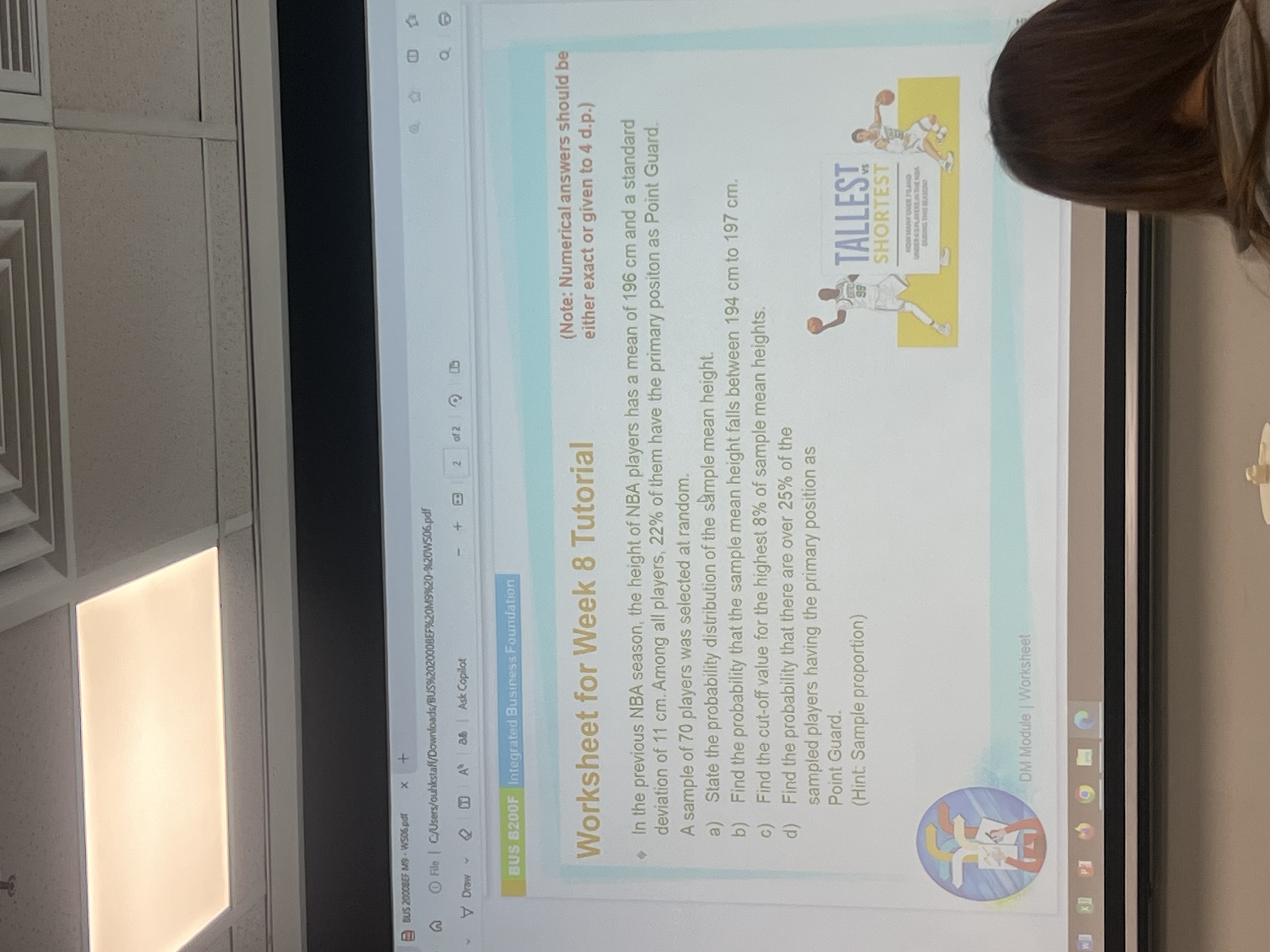Solved Worksheet for Week 8 ﻿Tutorial(Note: Numerical | Chegg.com
