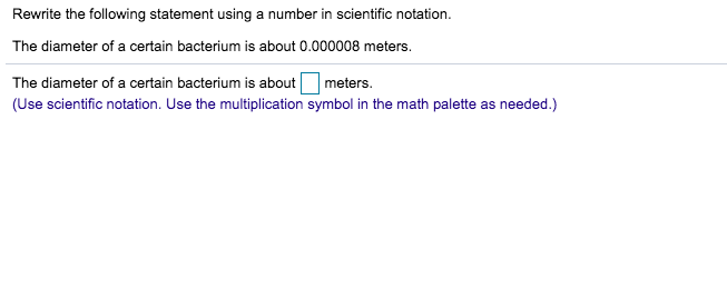 Solved Rewrite The Following Statement Using A Number In