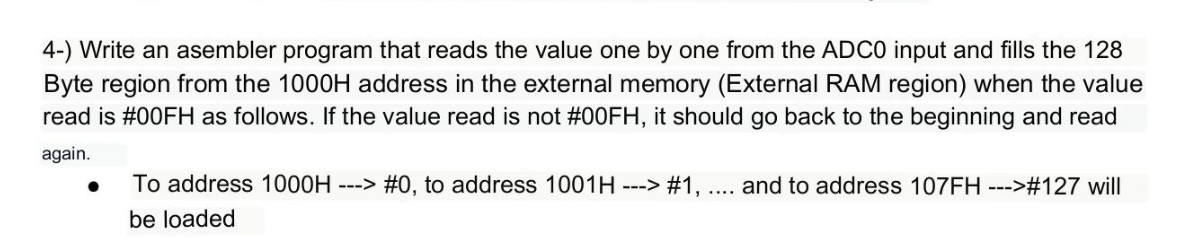 Solved 4-) Write an asembler program that reads the value | Chegg.com