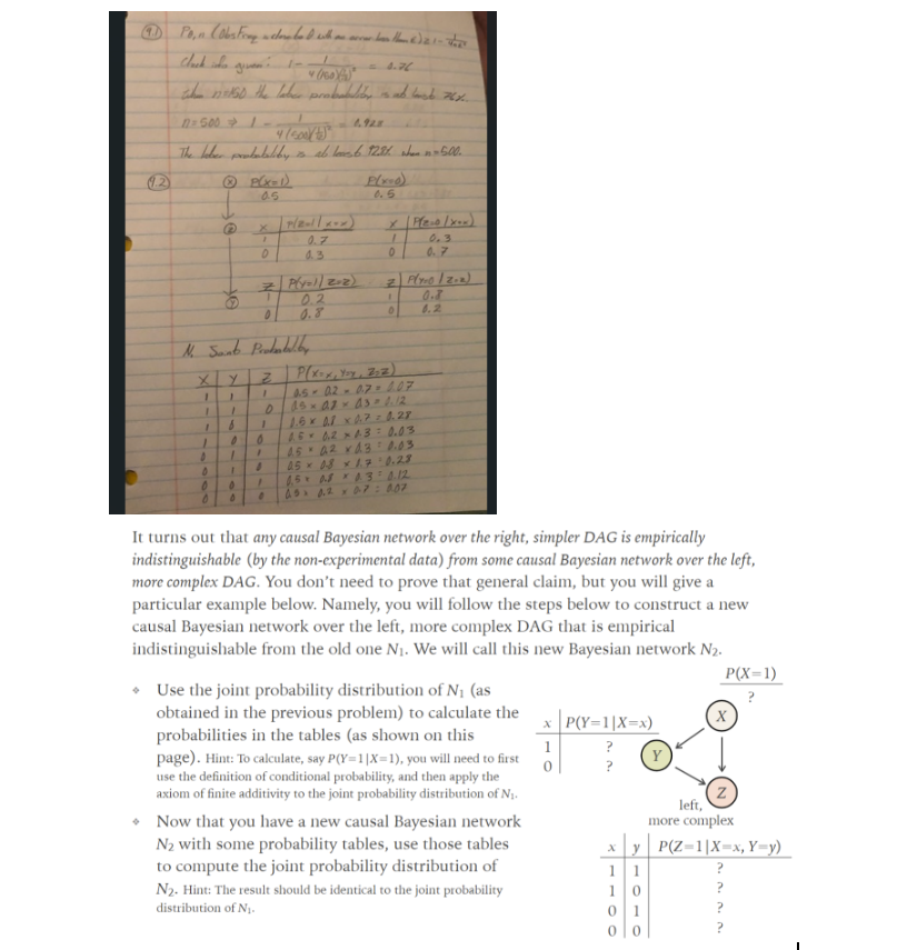 Use the joint probability distribution of N1 [9.2]to | Chegg.com