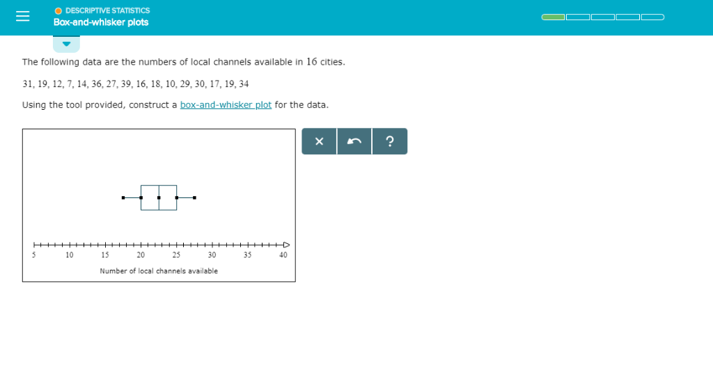Solved O Descriptive Statistics Box And Whisker Plots The