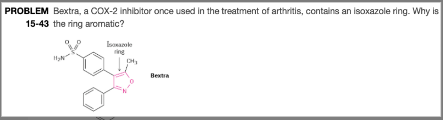 Solved 15-43 ﻿Bextra, a COX-2 ﻿inhibitor once used in the | Chegg.com