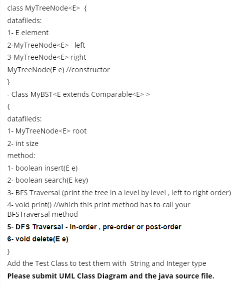 package inclass.example.genericBST; import | Chegg.com