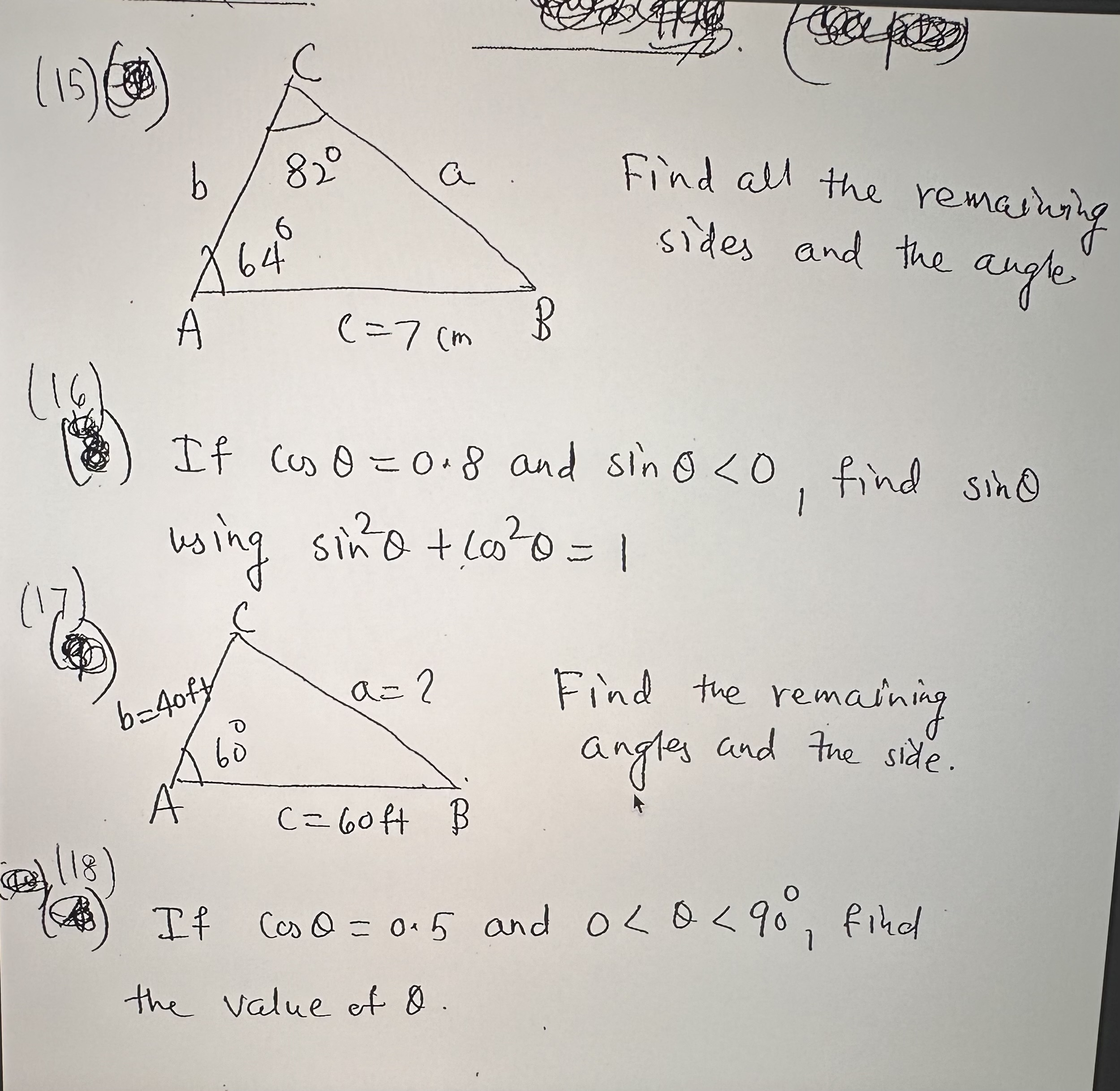 Solved Please complete all problems and show all work. Thank | Chegg.com