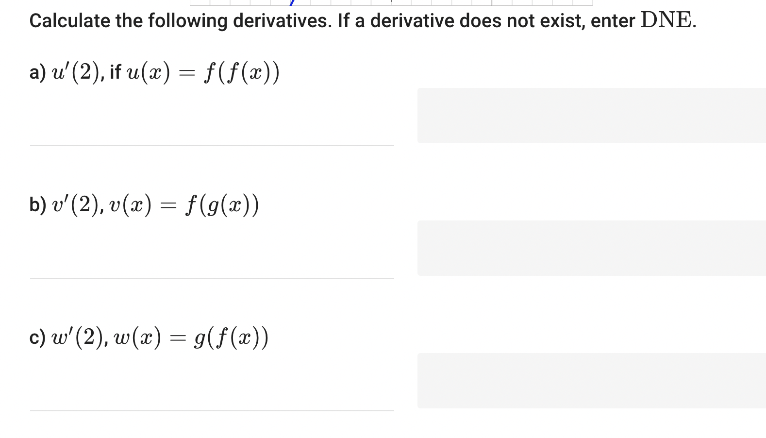 Solved Suppose that f(x) is graphed in blue, and g(x) is in | Chegg.com