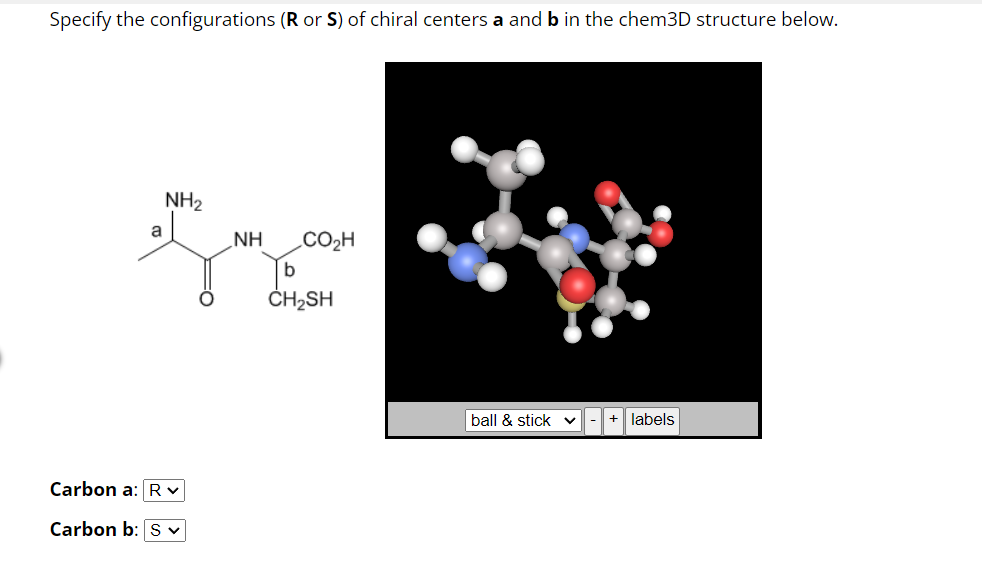 Solved Specify the configurations ( R or S ) of chiral | Chegg.com