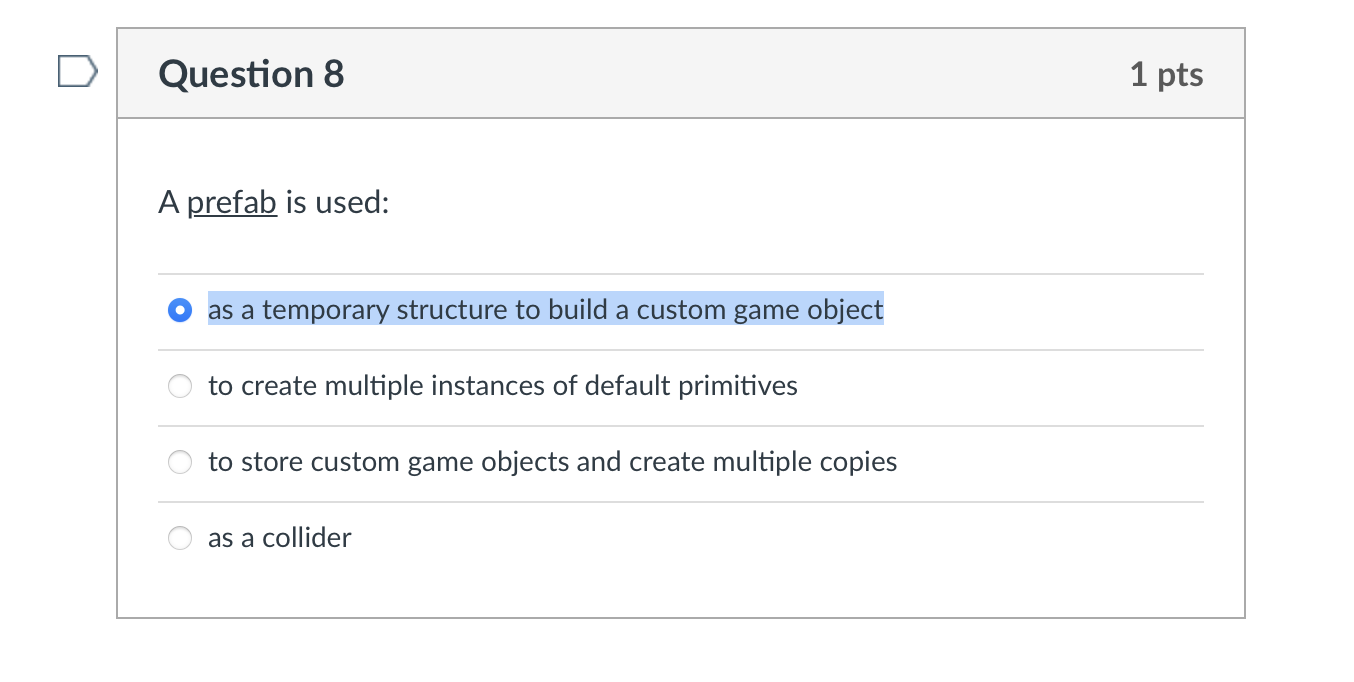 Solved Unity question. The answer to this question was wrong | Chegg.com
