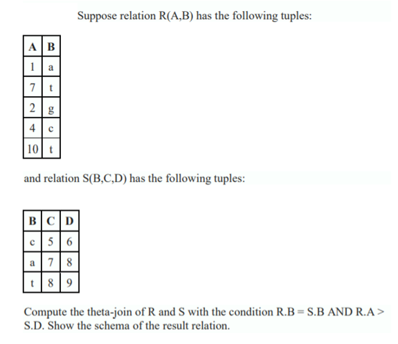 Solved: Consider A Relation R(A,B) With R Tuples, All Uniq... | Chegg.com