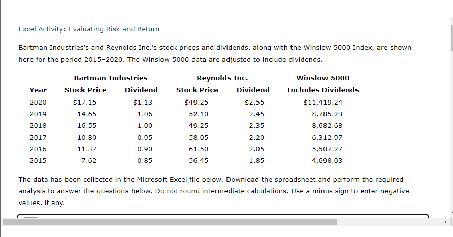 Solved b. Calculate the standard deviations of the returns | Chegg.com