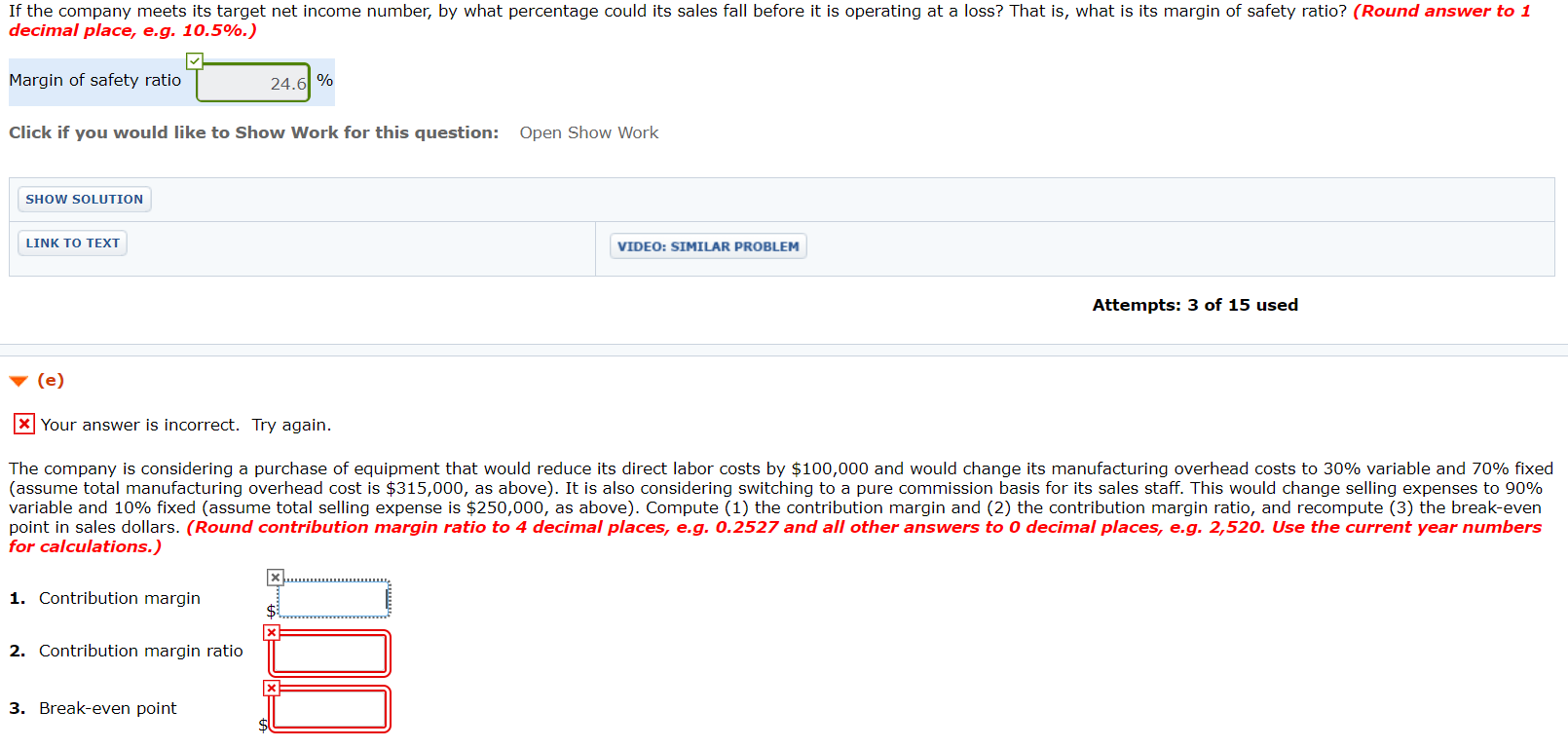 Solved Problem 6-2A (Video) (Part Level Submission) Lorge | Chegg.com