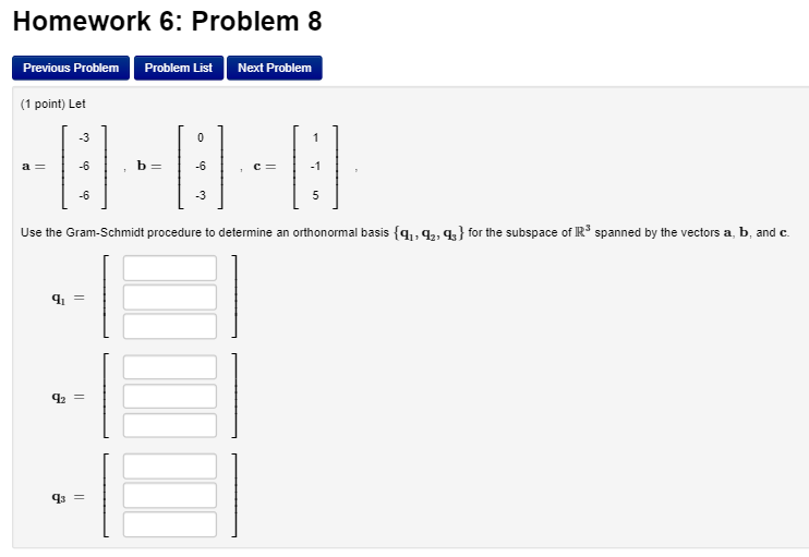 Solved Homework 6: Problem 8 Previous Problem Problem List | Chegg.com