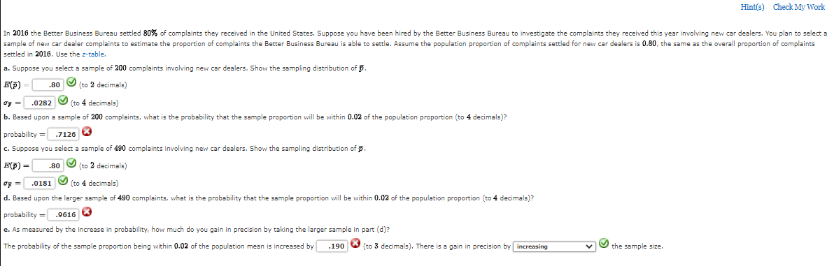 Solved Hint(s) Check My Work In 2016 the Better Business | Chegg.com Solved Hint(s) Check My Work In 2016 the Better Business | Chegg.com