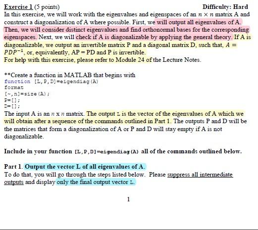 Solved Exercise 15 points) Difficulty: Hard In this | Chegg.com
